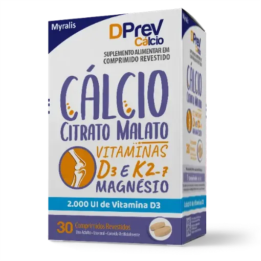 Calcio DPrev Calcio 2000Ui C/30 Cpr - Myralis em Casa