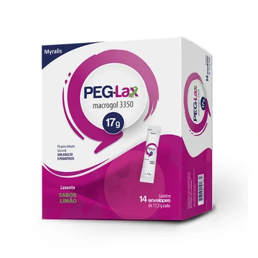 Peg-Lax Pó Para SoluçãoOral Limão 17,5G C/14 Envelopes - Myralis em Casa